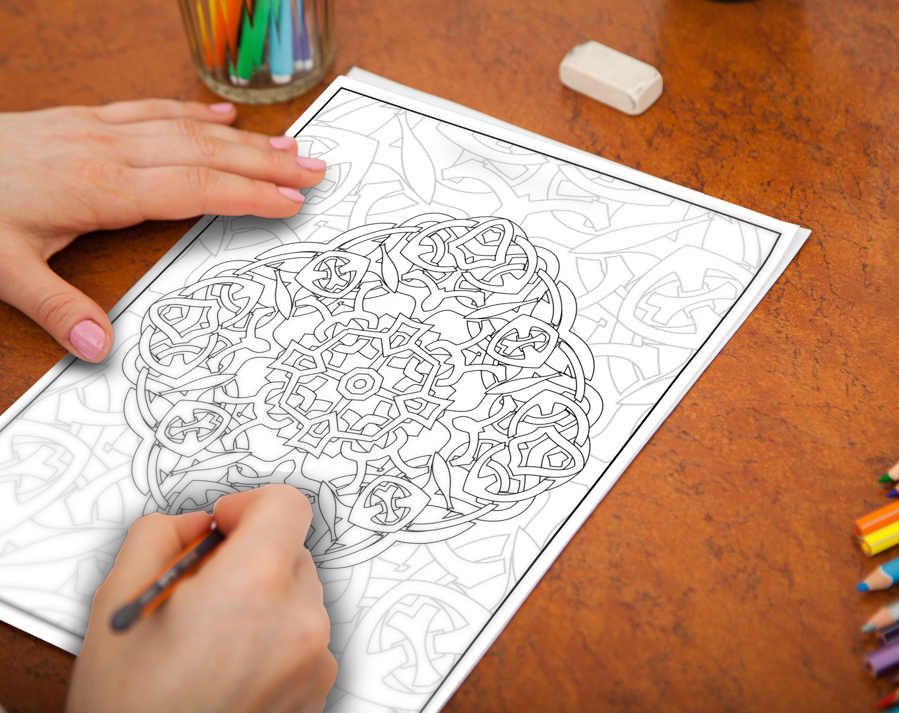 100 Mandala Coloring Pages Adult Coloring Book In PDF | Etsy