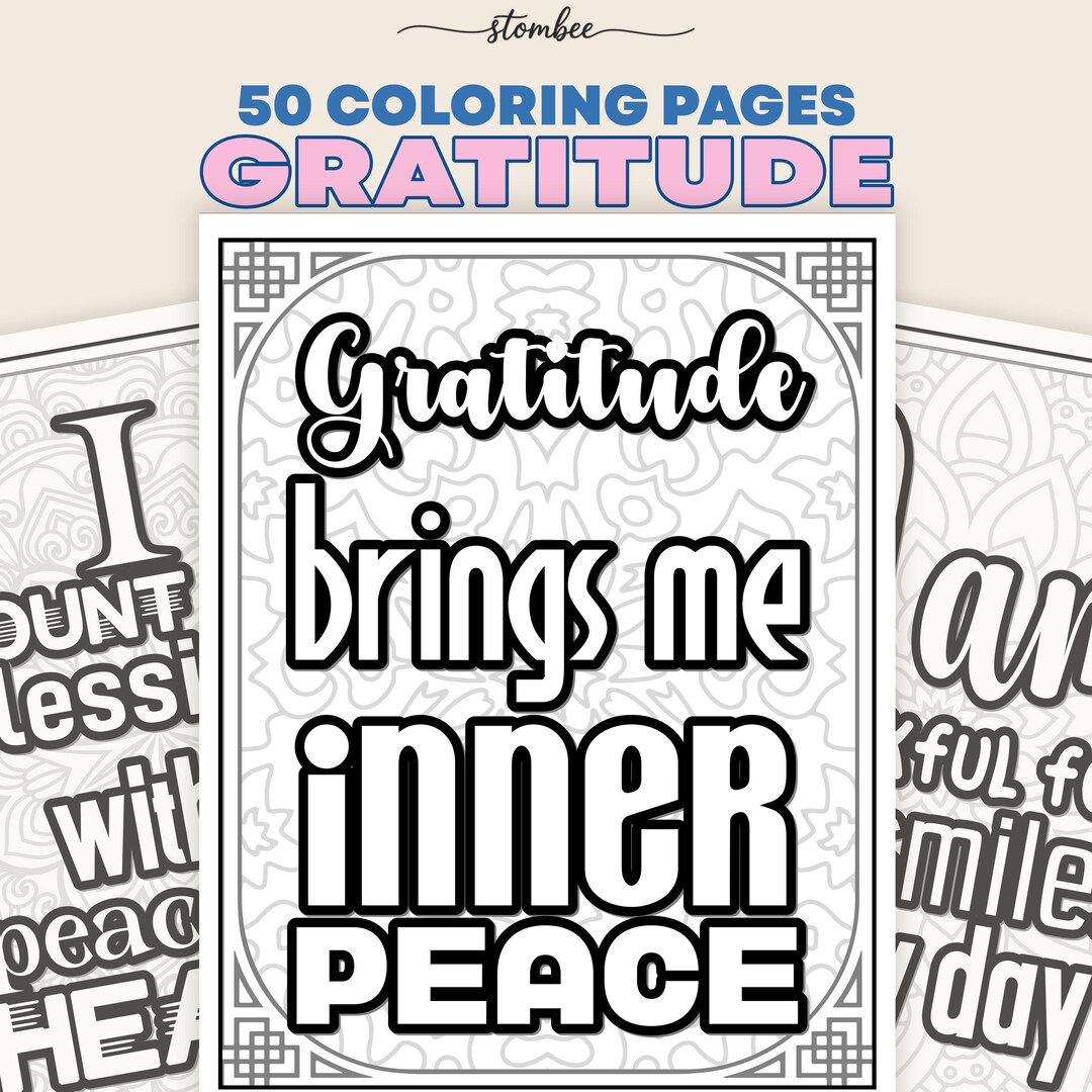 Gratitude Coloring Book for Women: 50+ Pages of Joy, POD & Commercial ...