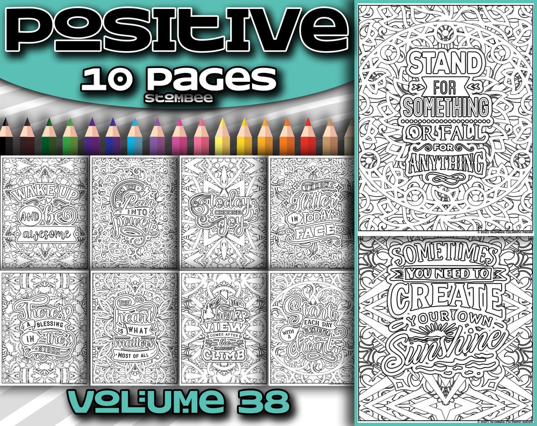 Coloring Book PDF Positive Affirmation | Coloring Pages Printable ...
