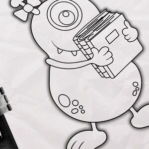 Cute Monsters Coloring Book | Kid Coloring Pages | Adult Coloring Pages ...