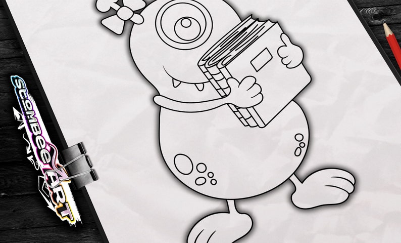 Cute Monsters Coloring Book Kid Coloring Pages Adult - Etsy