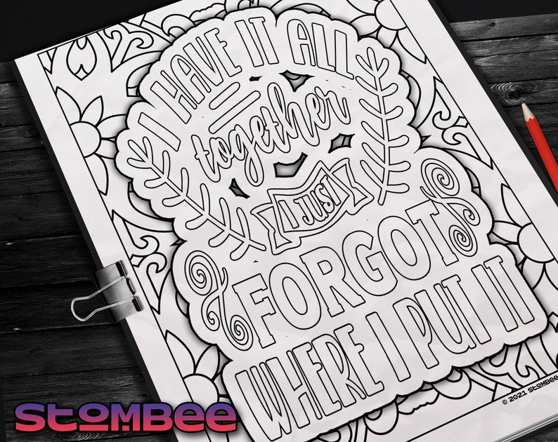 Vol.4 Sassy Adult Coloring Pages Printable Snarky Sarcastic - Etsy
