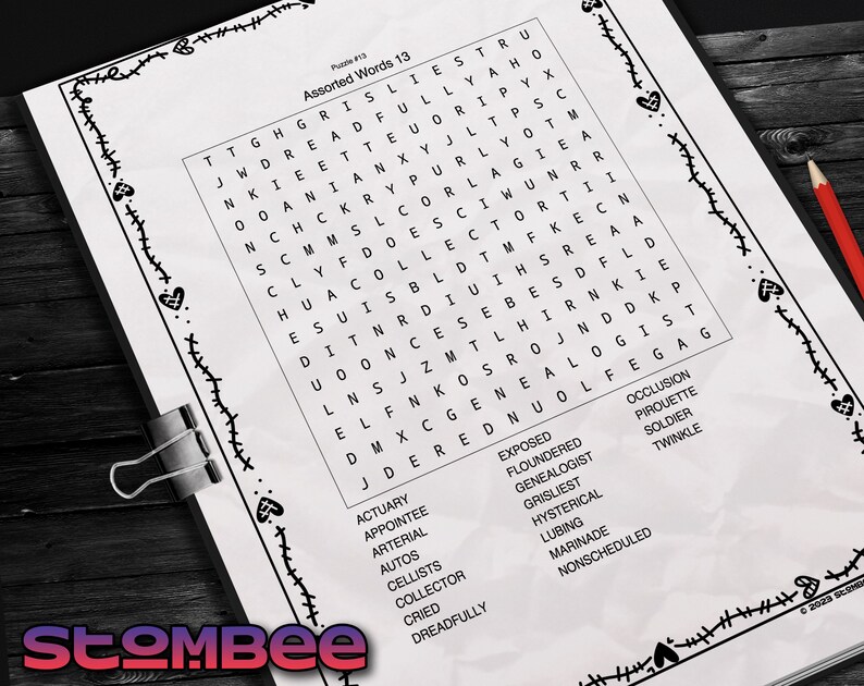 200 Word Search Printable Puzzle Instant Downloadprintable - Etsy UK