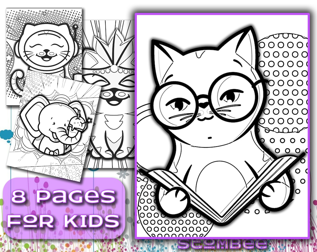 PRINTABLE Kids Coloring Pages, Adult Coloring Pages, Animal Coloring ...