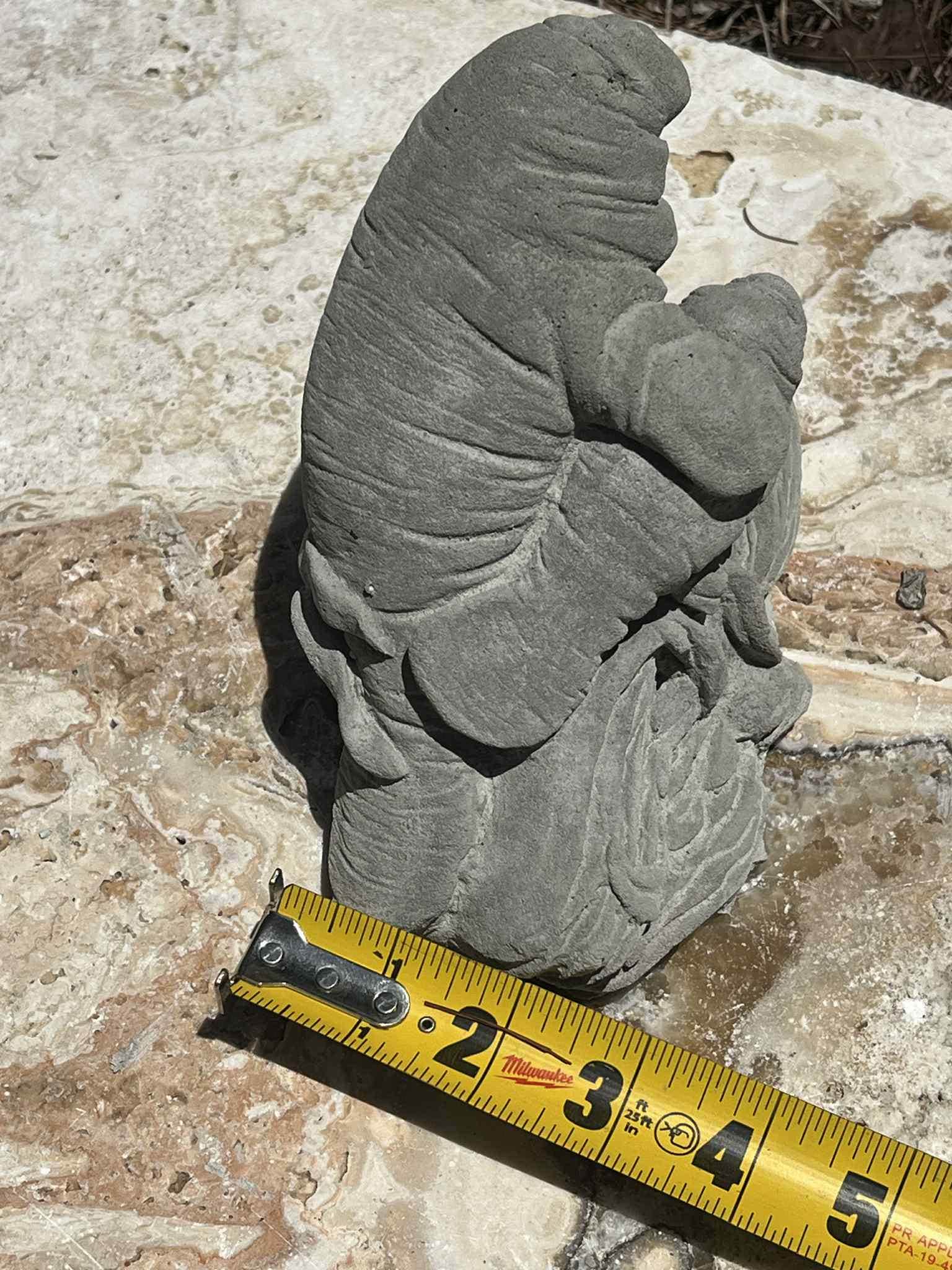 Handmade Concrete Manatee Statue for Garden or Coastal Decor, Cement ...