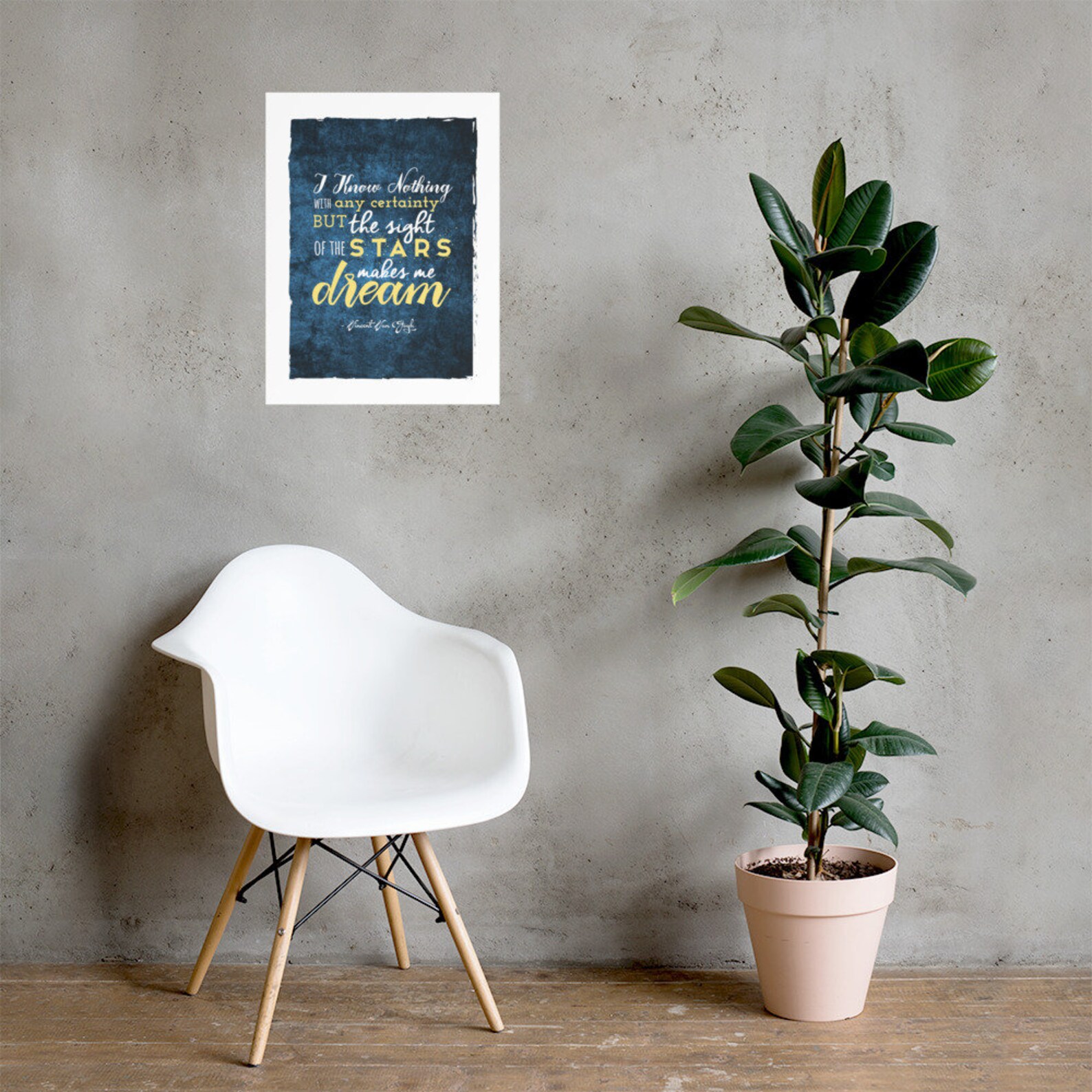 Van Gogh "the Sight of the Stars" Quote Print - Etsy