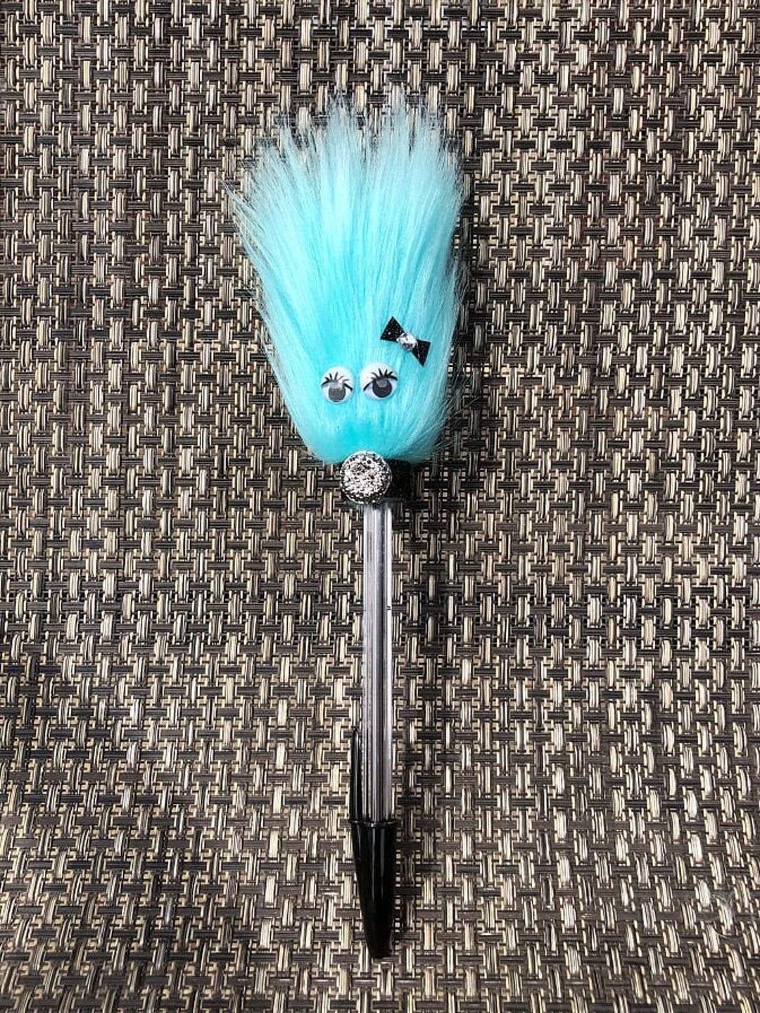 Rhonda * Black Ink Pen - Fuzzy Pen - Fluffy Pen - Retro Gift - Friend ...