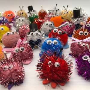 Retrocritters 10 Pack - Pom Pom Critters, Warm Fuzzies, Pom Pom ...
