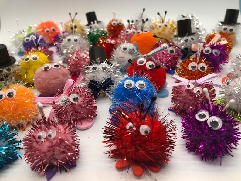 Retrocritters 10 Pack - Pom Pom Critters, Warm Fuzzies, Pom Pom ...