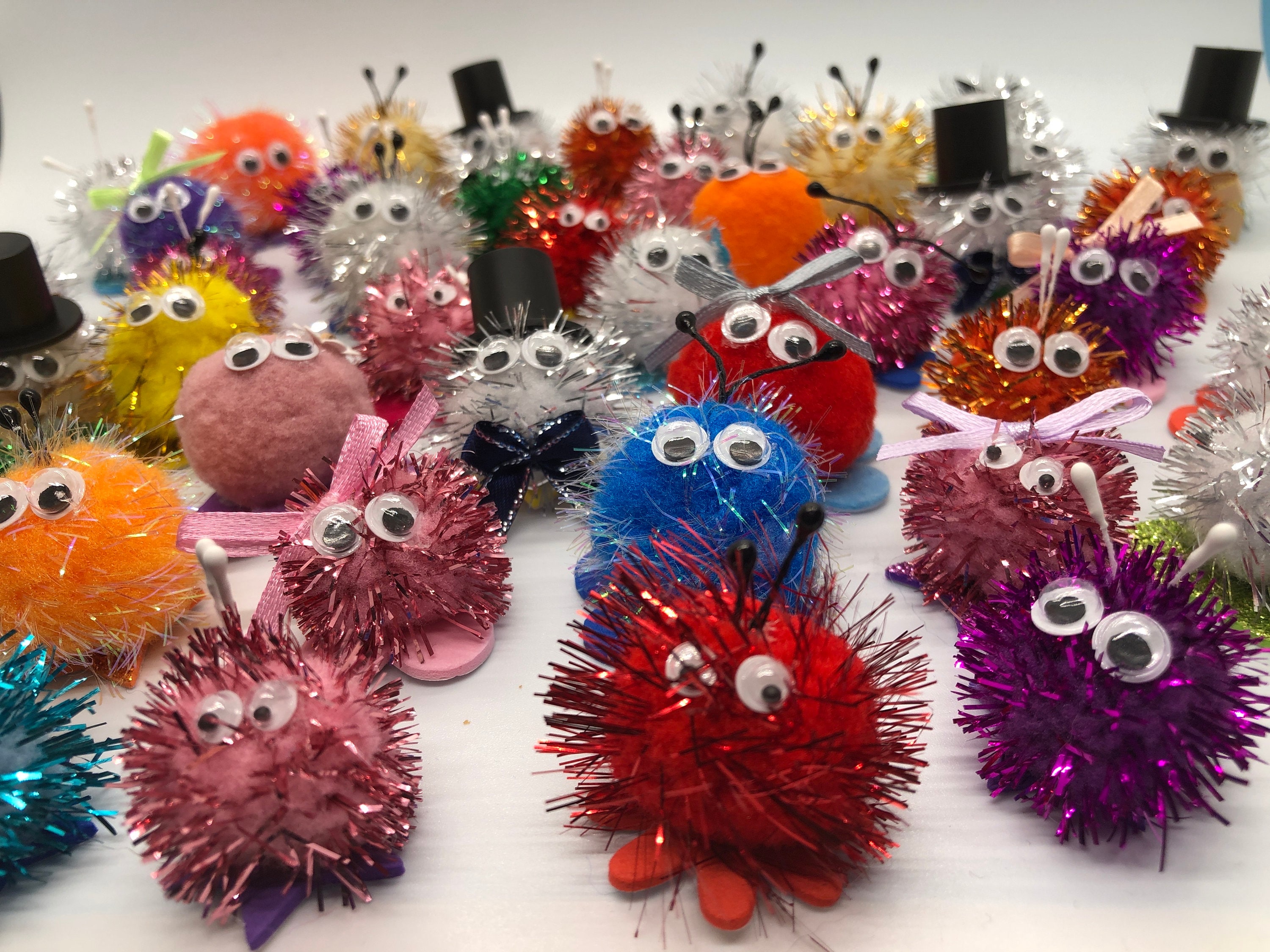 Retrocritters 10 Pack - Pom Pom Critters, Warm Fuzzies, Pom Pom ...