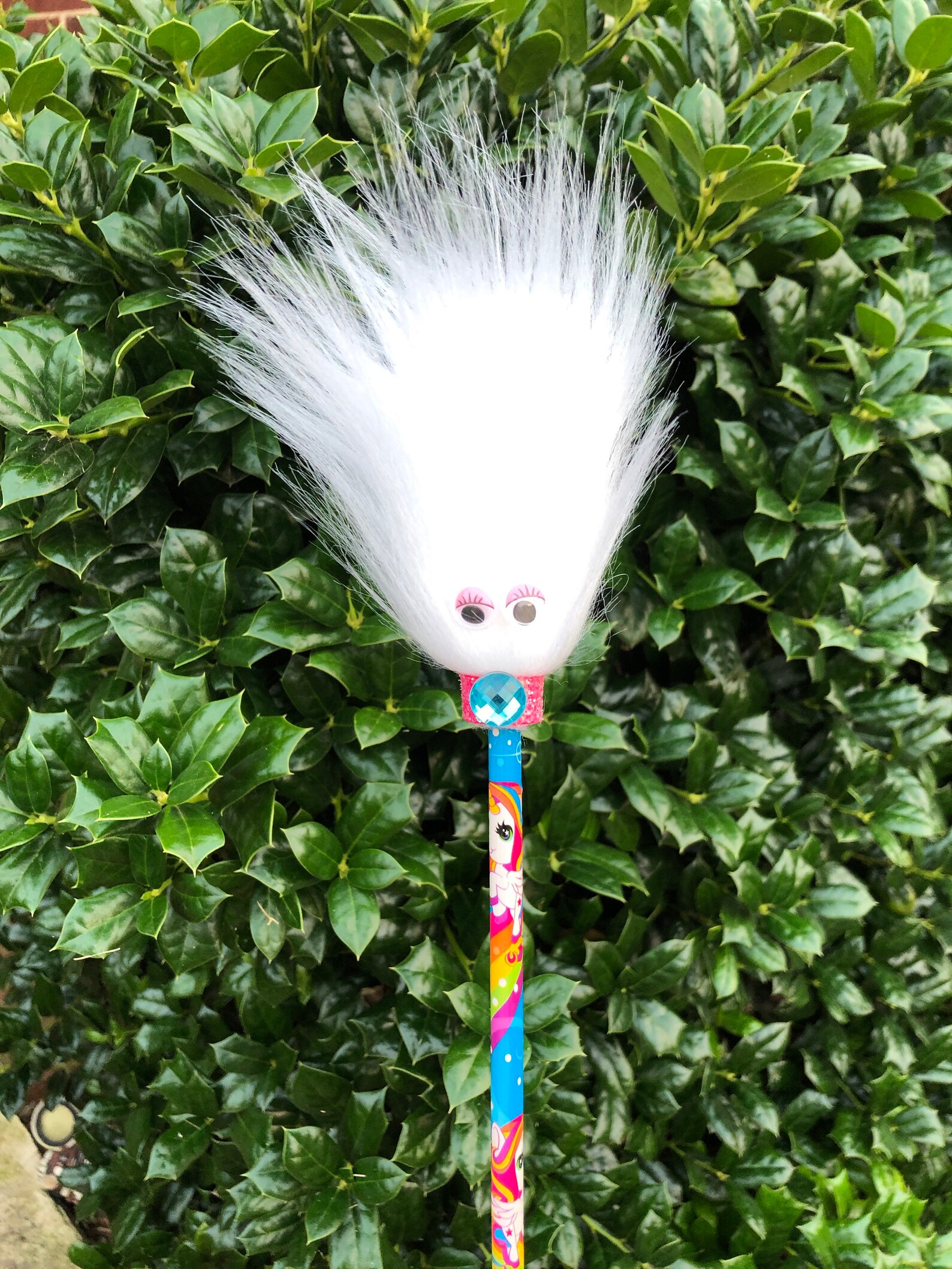 Unicorn Pencil Fluffy Pencil Unicorn Birthday Furry | Etsy