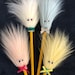 4 Fuzzy Pencils Stocking Stuffer Retro Gift Valentine Gift Fun Pencil ...