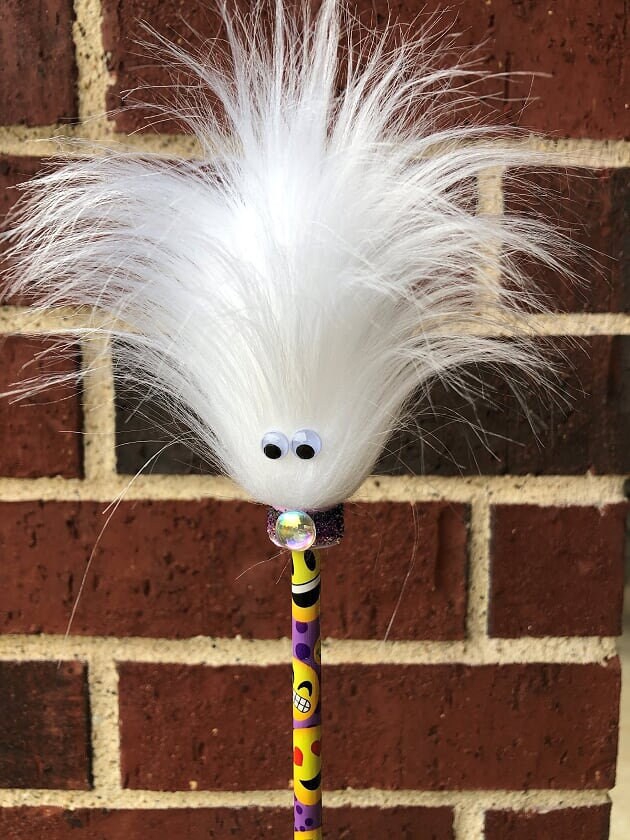 Violet Fuzzy Pencil Fun Pencil Frustration Pencil - Etsy UK