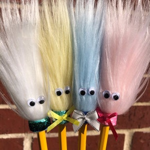 4 Fuzzy Pencils - Stocking Stuffer - Retro Gift - Valentine Gift - Fun ...