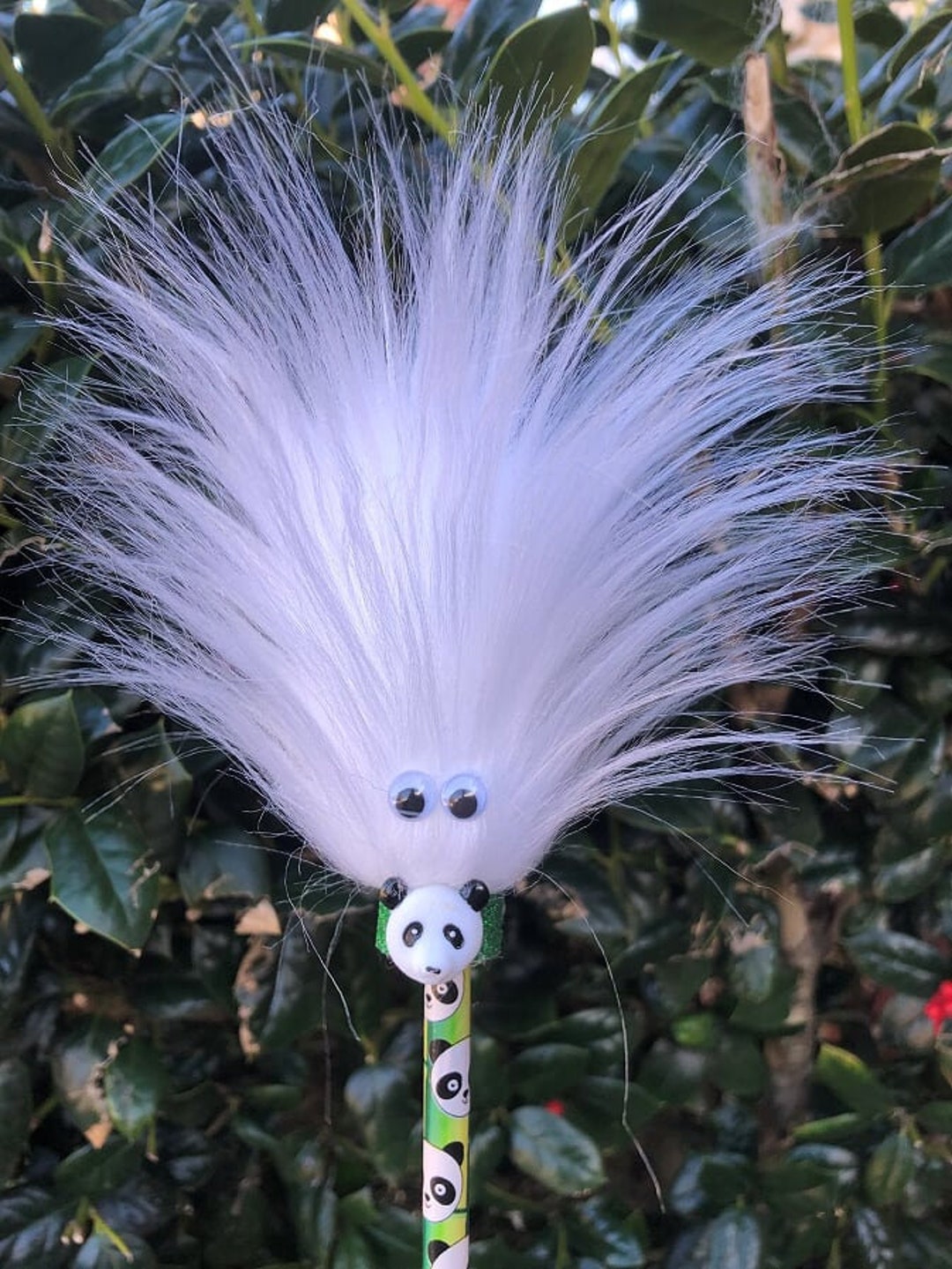 Panda Pencil * Fun Pencil - Fluffy Pencil -retro Pencil - Fuzzy Pencil ...