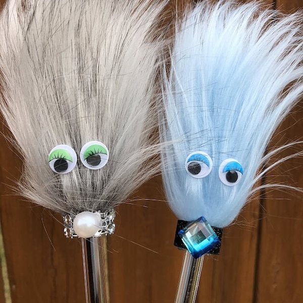 Black and Blue Bling Pen - Etsy