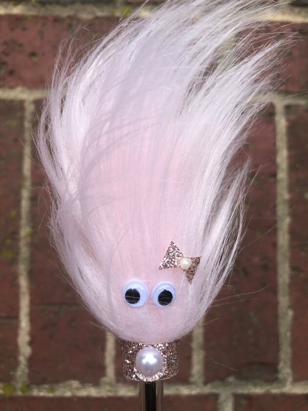 Faye Blue Ink Pen Furry Pen Fuzzy Pen Gift for Her - Etsy