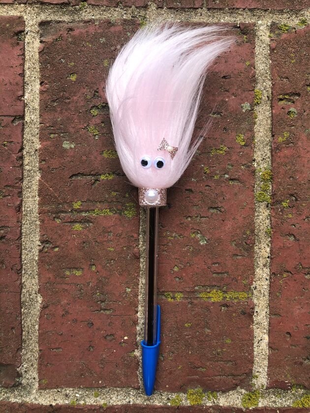 Faye Blue Ink Pen Furry Pen Fuzzy Pen Gift for Her - Etsy