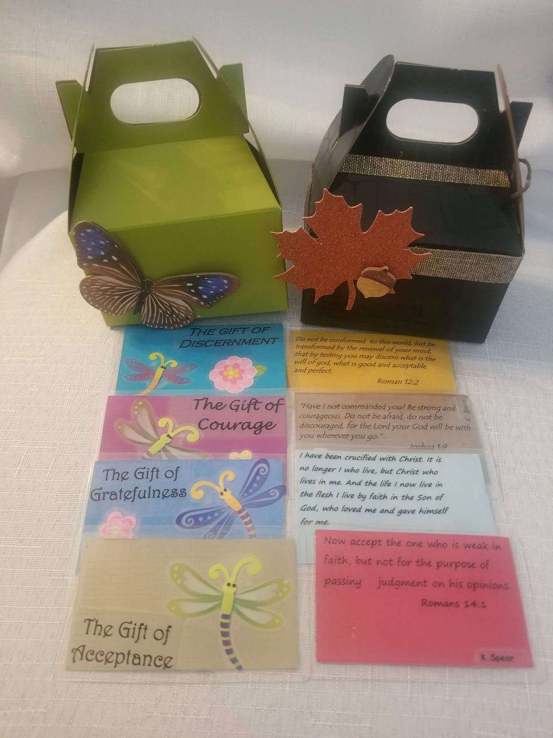 Embellished Box Which Contain 12 Inspiritual Affirmation Cards Used to ...