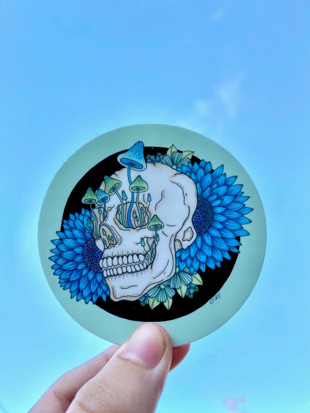 Skull Sticker - Etsy