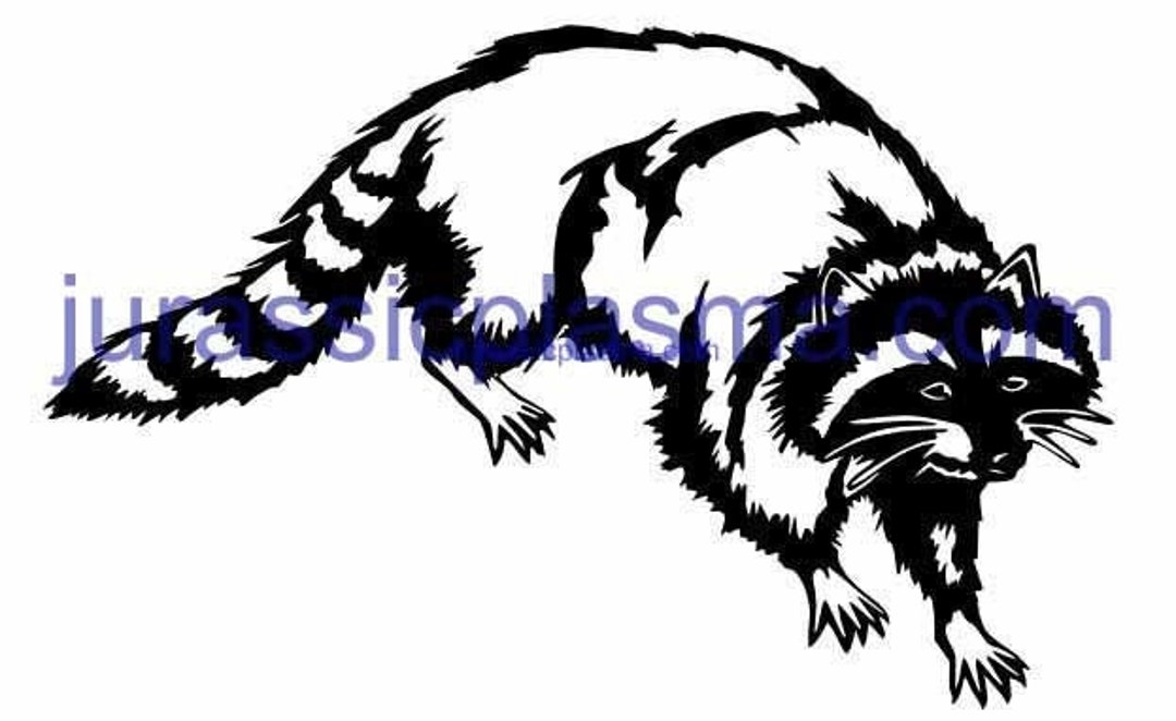 RACOON DXF SVG File for Plasma, Laser, Water Jet Vinyl Vector - Etsy