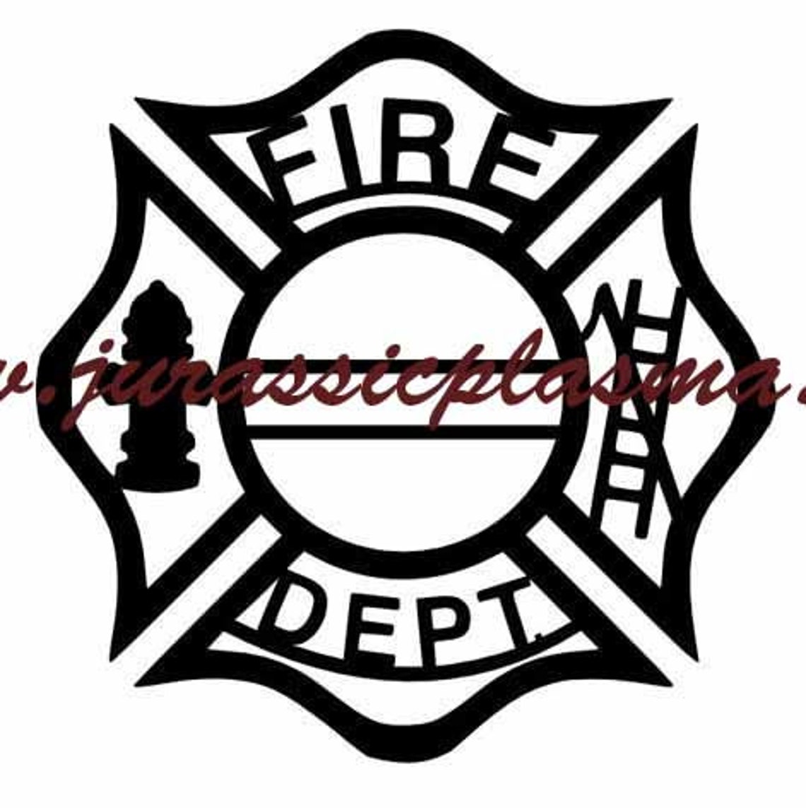 Fire Department Logo Monogram DXF SVG File for Plasma, Laser, Water Jet ...