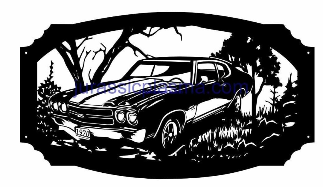 Chevelle 70 in Frame DXF SVG File for Plasma Laser Water Jet - Etsy Canada