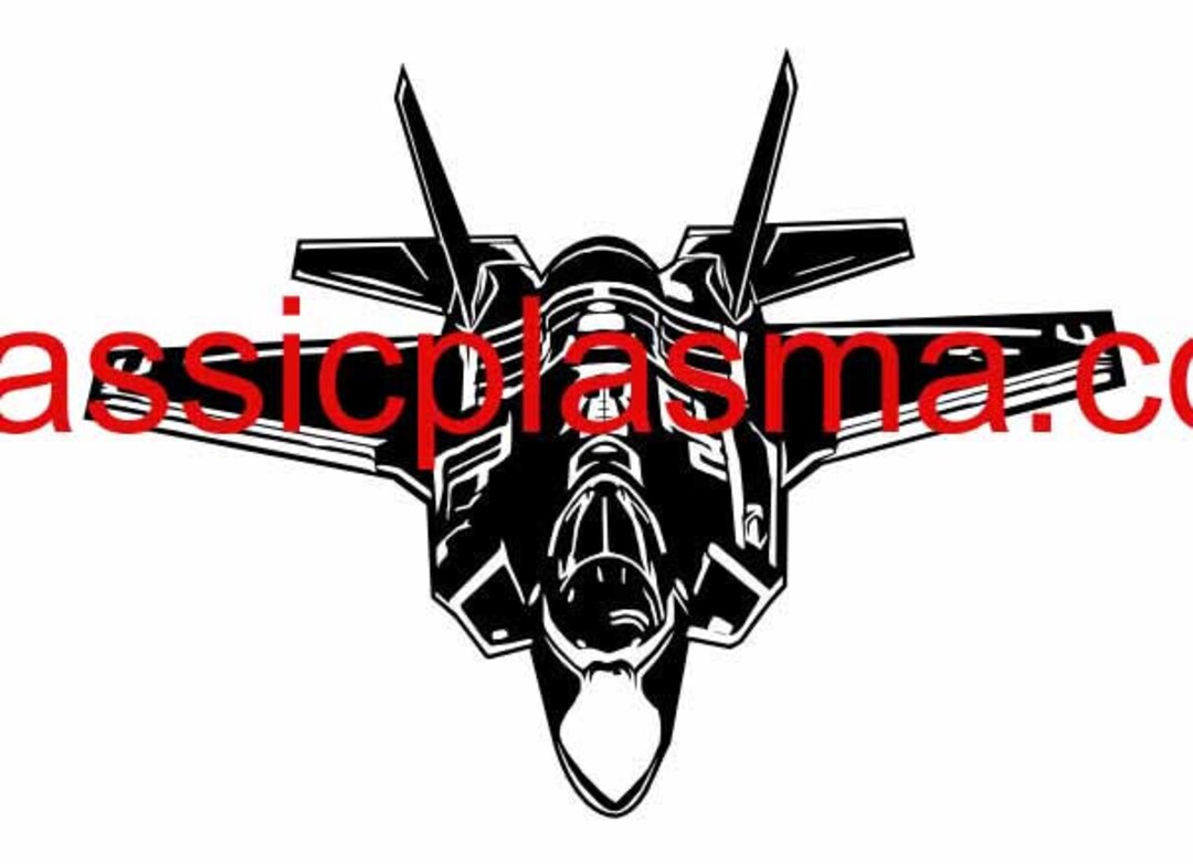 F 35 Jet Fighter Dxf Svg File for Plasma, Laser, Water Jet Vinyl Vector ...