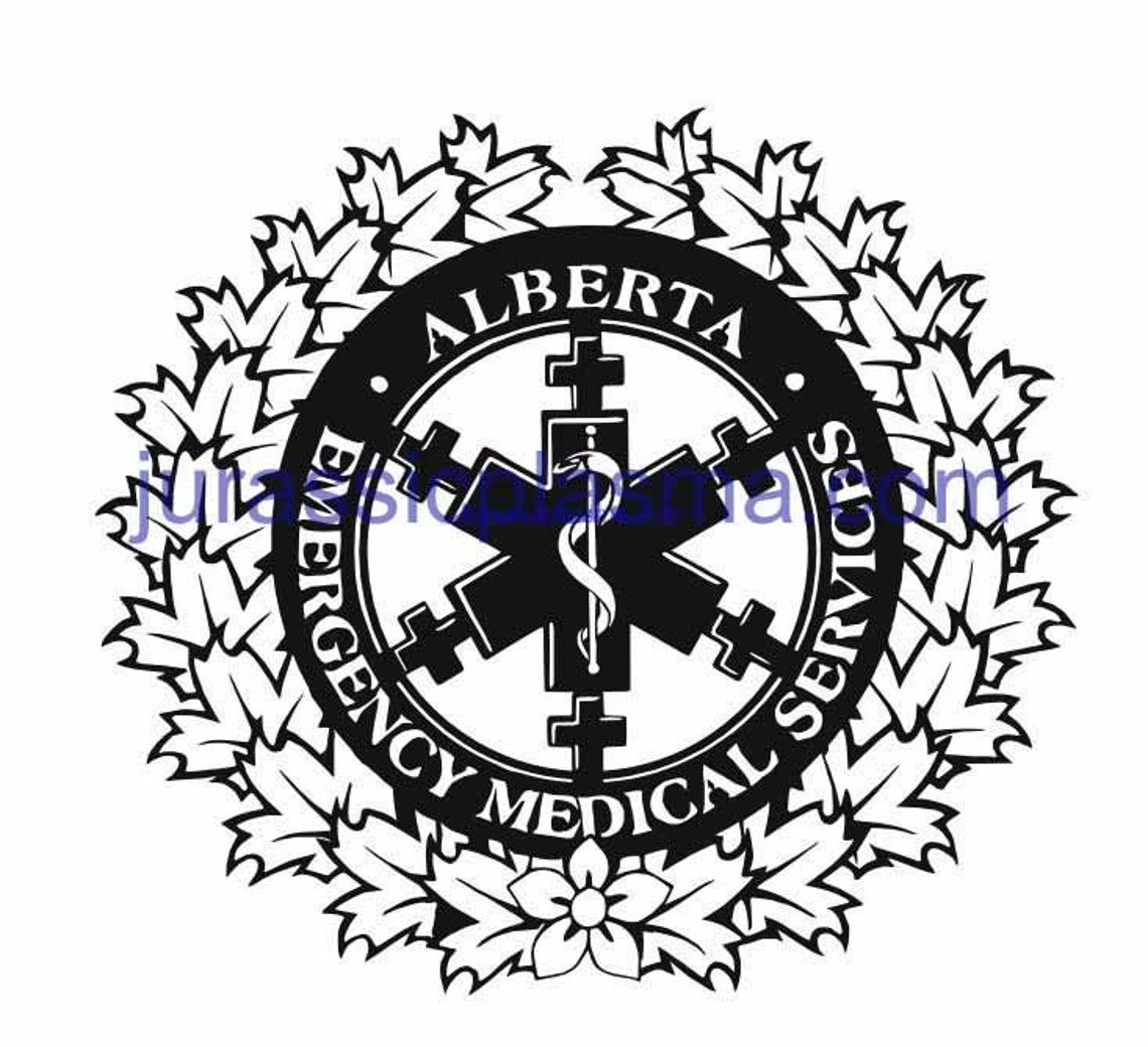 EMS Badge Image DXF SVG File for Plasma Laser Water Jet - Etsy