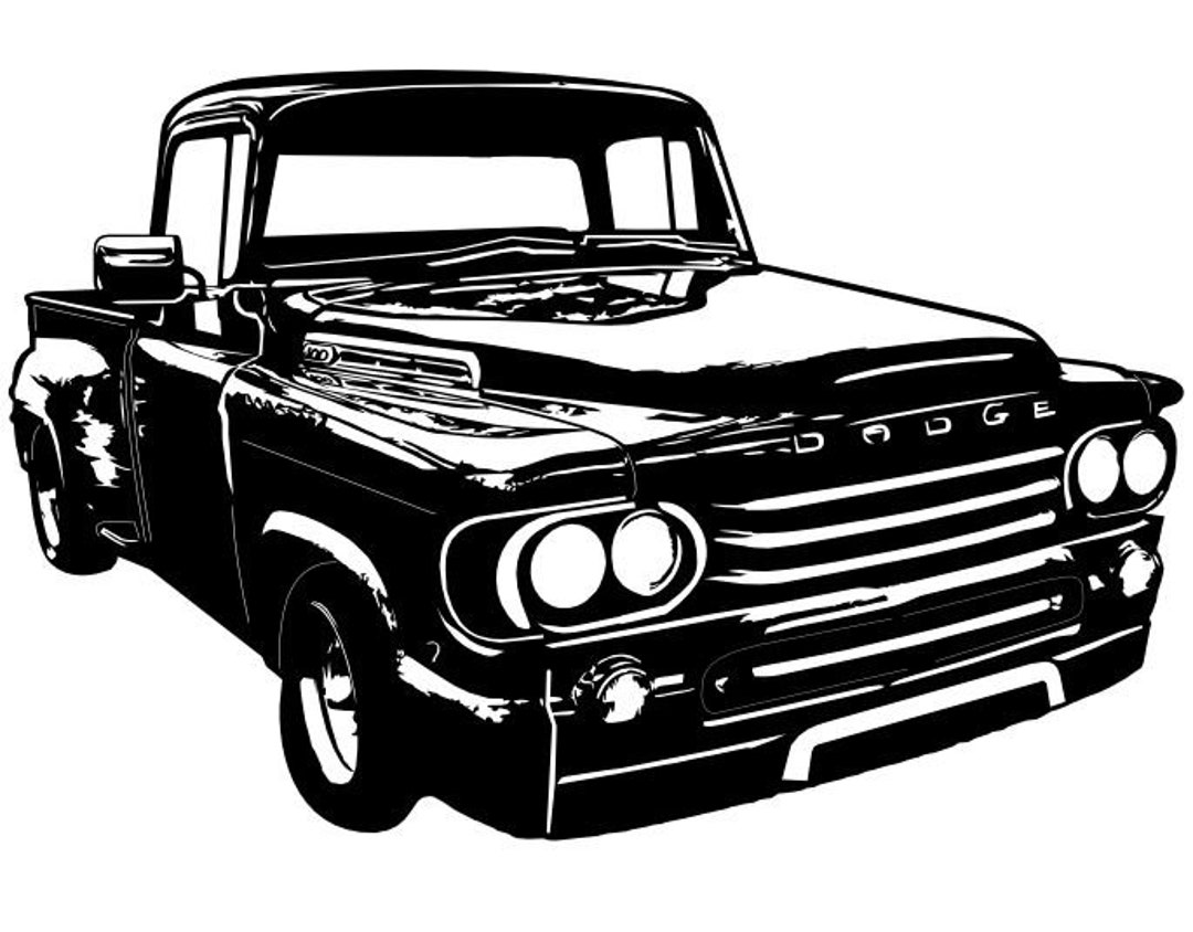 Dodge Truck Old Dxf Svg File Cut Ready Plasma File Only - Etsy Canada