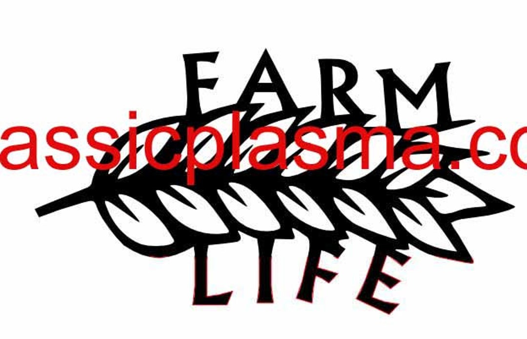 Farm Life Dxf Svg File for Plasma,laser, Water Jet Vinyl Vector - Etsy