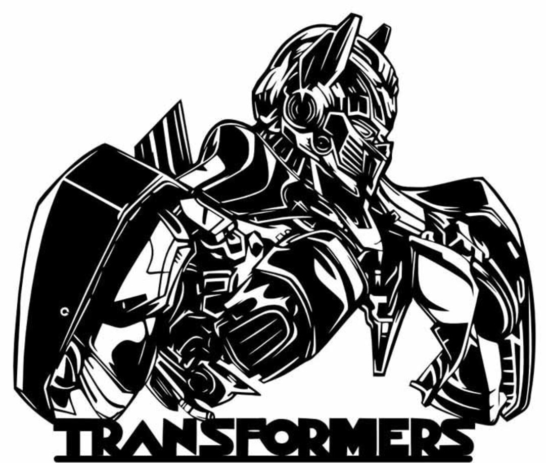 Transformers Sci-fi Super Hero DXF SVG File for Plasma, Laser, Waterjet ...