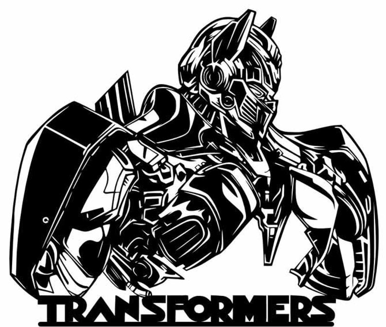 Transformers Sci-fi Super Hero DXF SVG File for Plasma, Laser, Waterjet ...