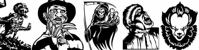 Halloween Package Horror Scary DXF SVG Files for Plasma - Etsy