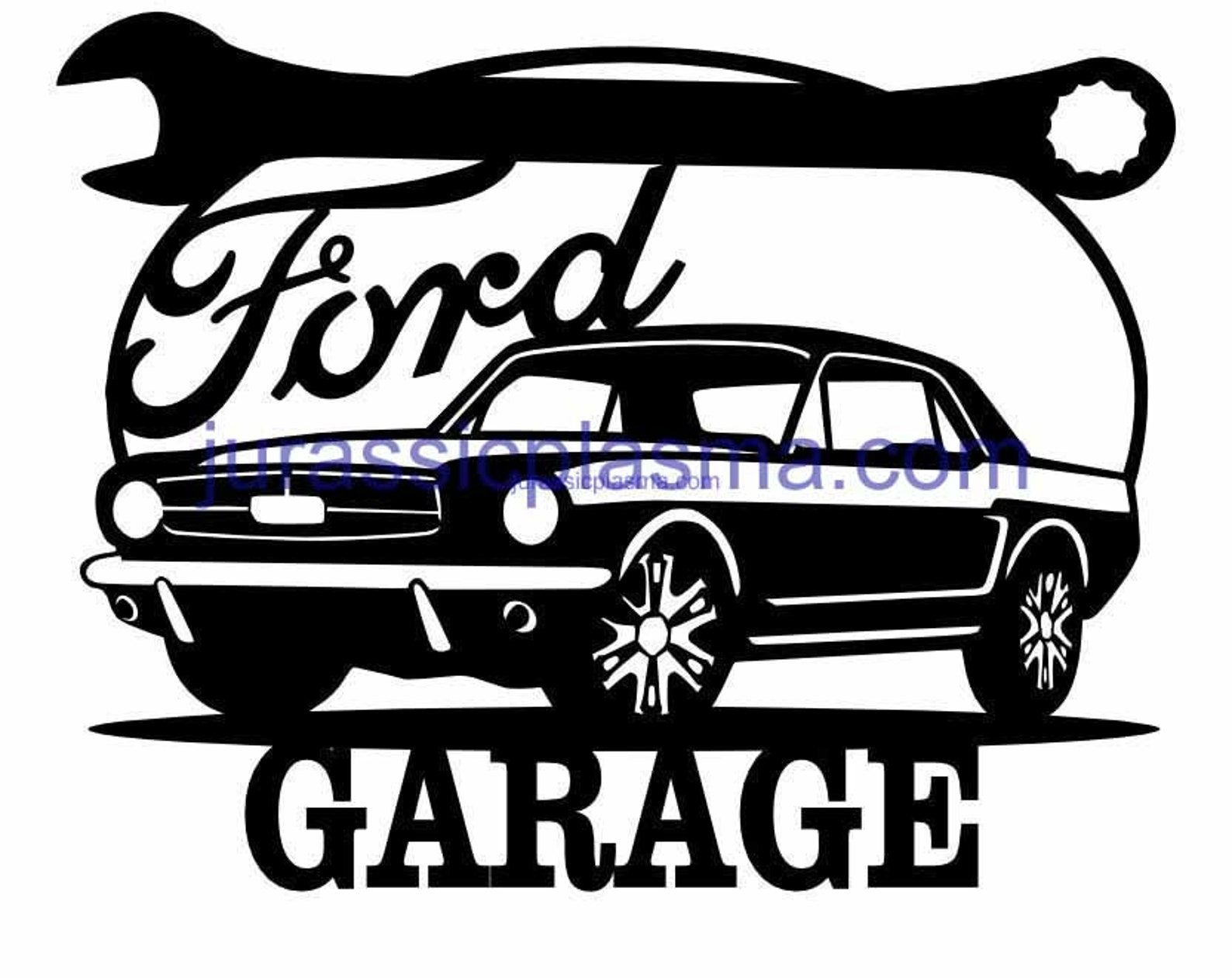 FORD Garage Mustang DXF SVG File for Plasma Laser Water Jet | Etsy Ireland