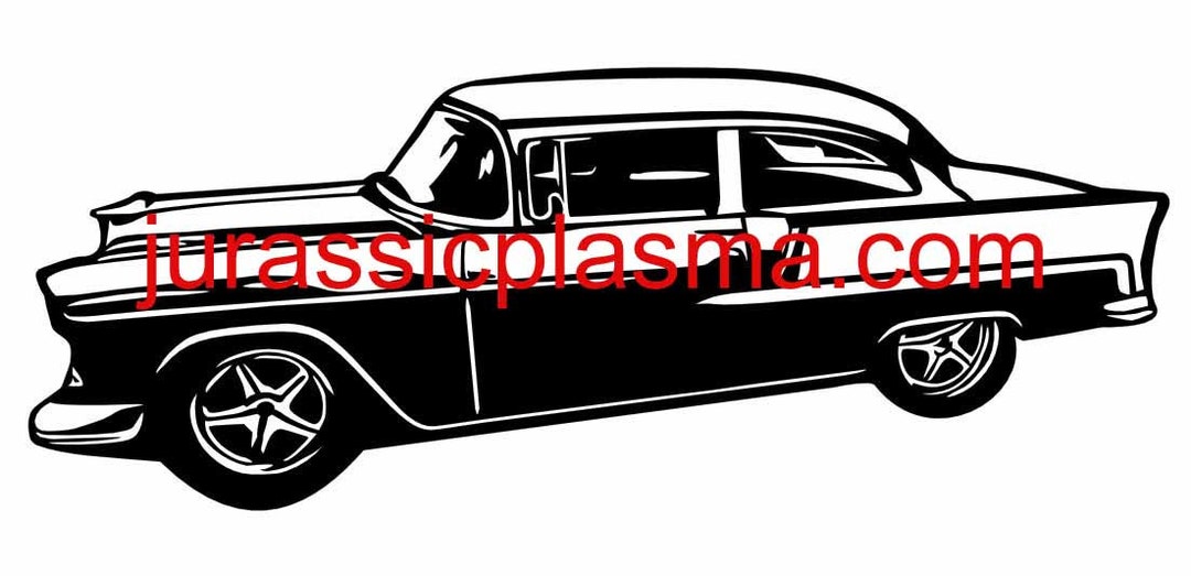 55 Chev Car DXF SVG Files ONLY for Plasma, Laser, Water Jet Vector - Etsy
