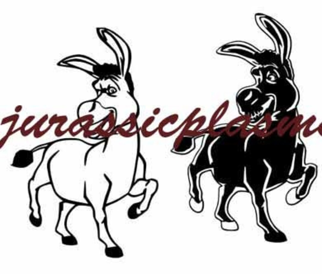 Donkey DXF SVG File for Plasma Laser Water Jet Vinyl Vector - Etsy