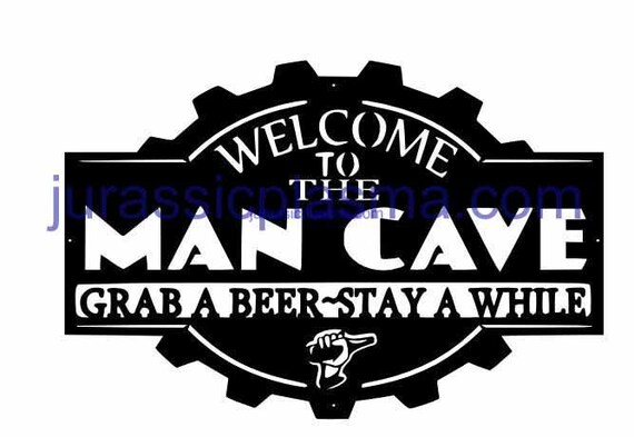 Man Cave Sign DXF SVG File for Plasma Laser Water Jet Vinyl - Etsy Finland