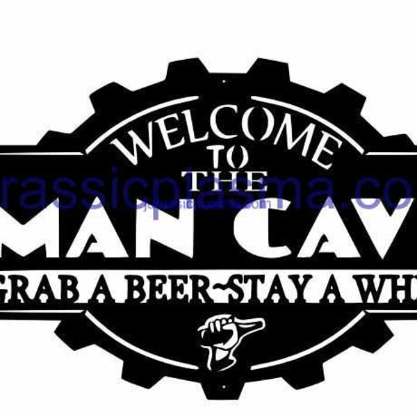 Dxf Files for Plasma Man Cave - Etsy