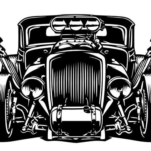 Rat Rod SVG Hot Rod Clipart Muscle Car Cut File Old Vehicle - Etsy