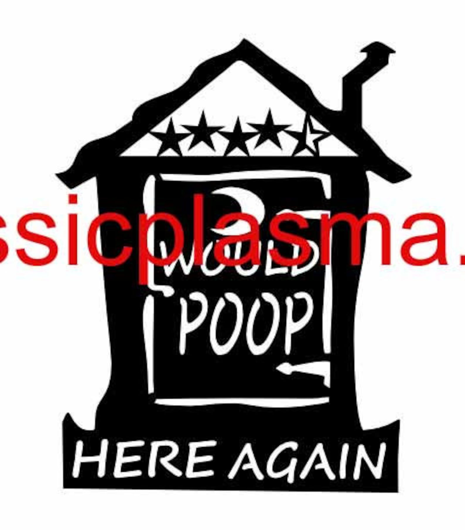 Outhouse poop again dxf svg Datei für Plasma Laser - Etsy.de