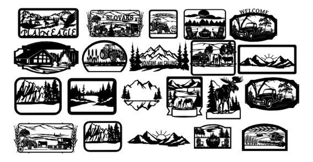 Farm Signs Package Bundle DXF SVG File Bundle Plasma Laser Vinyl Cnc ...