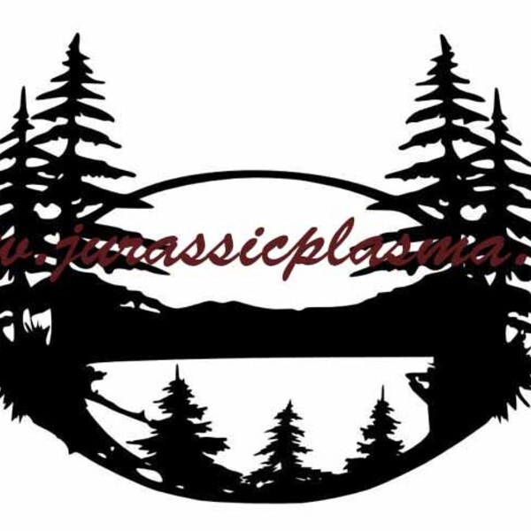 Dxf Lake Scene - Etsy