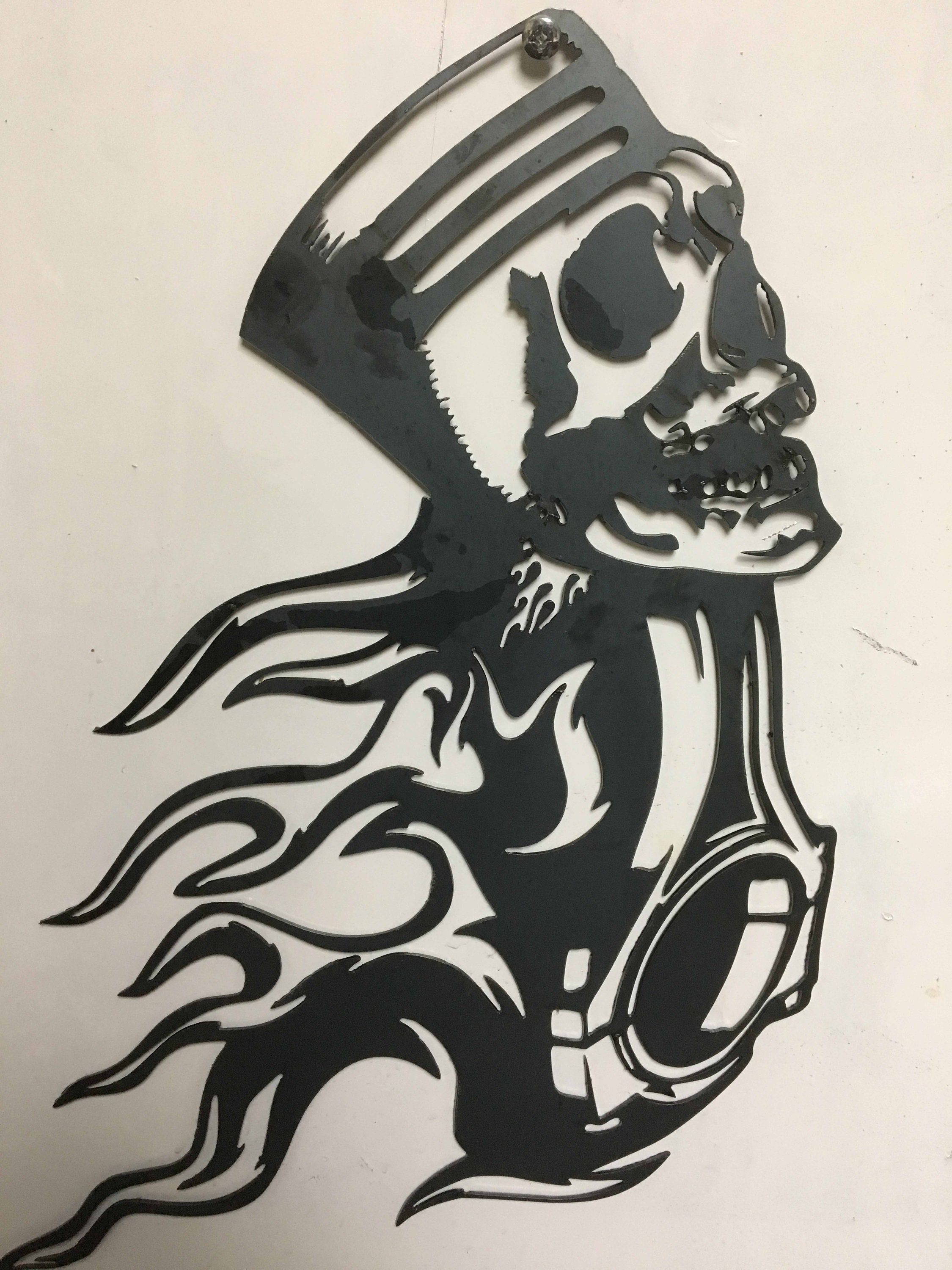 Skull And Piston Drawings