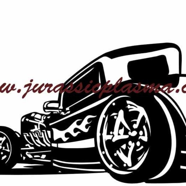 Hot Rod Drawing - Etsy
