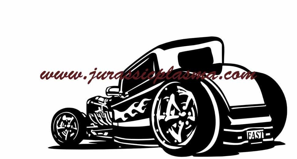Hot Rod Car Roadster DXF SVG File for Plasma Laser Water Jet - Etsy Canada