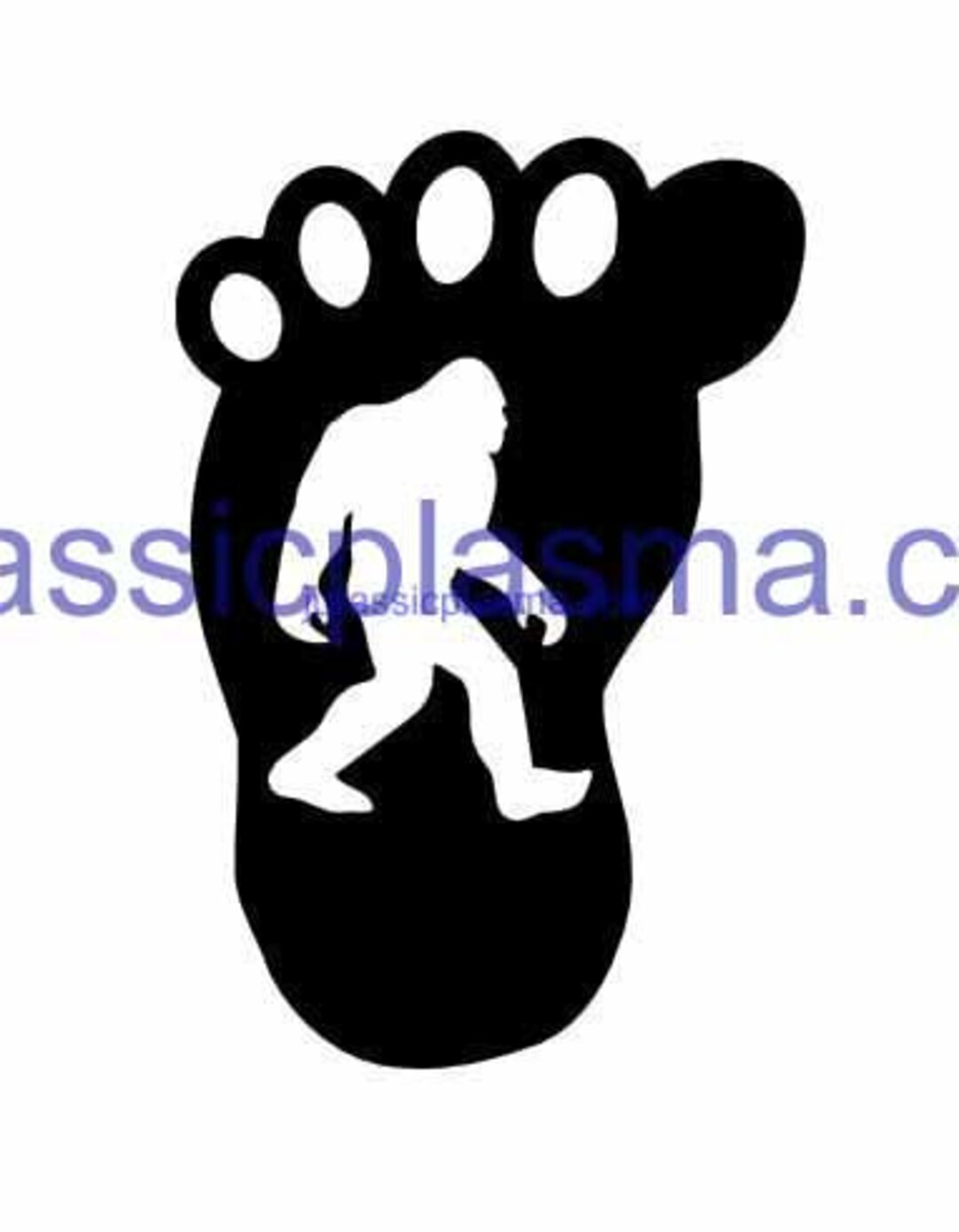 Bigfoot Foot DXF SVG File for Plasma, Laser, Water Jet Vinyl Vector - Etsy