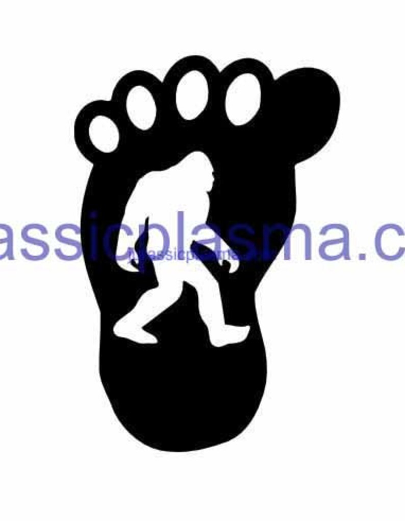 Bigfoot Foot DXF SVG File for Plasma, Laser, Water Jet Vinyl Vector - Etsy