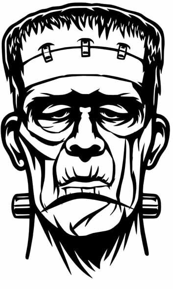 Frankenstien Halloween Horror Scary DXF SVG File for Plasma, Laser ...