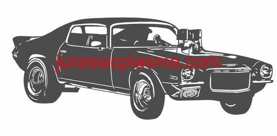 Camaro Drag Race DXF SVG Files ONLY for Plasma Laser Water | Etsy